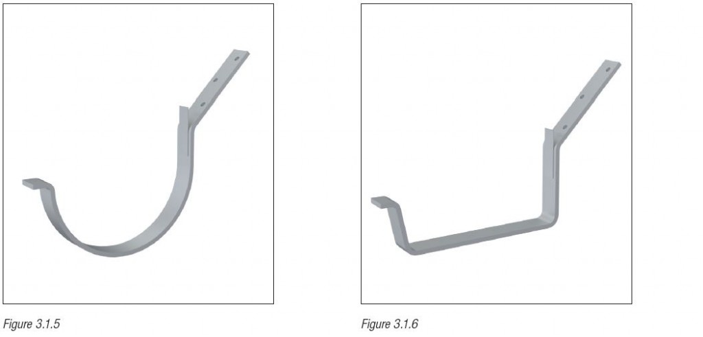 Roof gutters supported by brackets – NedZink